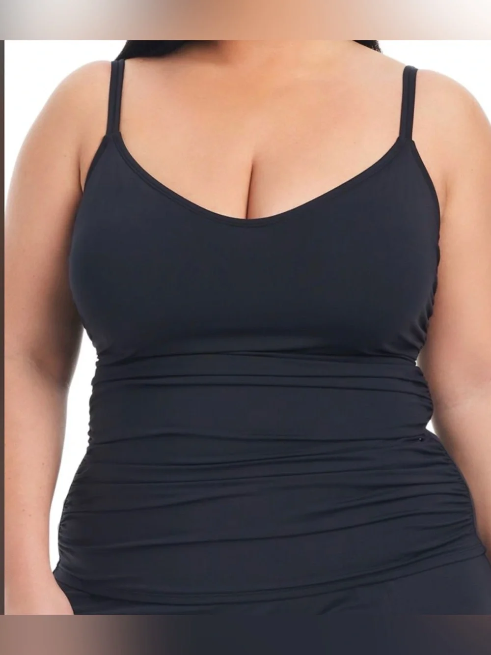 Bleu Rod Beattie | Swim | Bleu Rod Beattie Black Scoop Neck Tankini Top ...